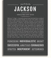 Jackson | Name Art Print – Name Stories