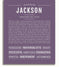 Jackson Personalized Name Meaning Art Prints – Name Stories