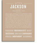 Jackson | Name Art Print – Name Stories