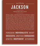 Jackson | Name Art Print – Name Stories