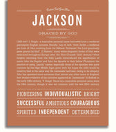 Jackson | Name Art Print – Name Stories