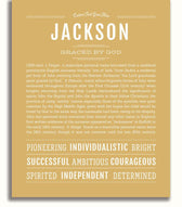 Jackson | Name Art Print – Name Stories