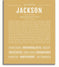 Jackson | Name Art Print – Name Stories
