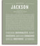 Jackson | Name Art Print – Name Stories
