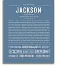 Jackson | Name Art Print – Name Stories