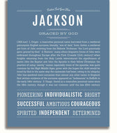 Jackson | Name Art Print – Name Stories