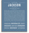 Jackson Personalized Name Meaning Art Prints – Name Stories