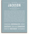 Jackson | Name Art Print – Name Stories