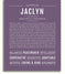 Jaclyn | Name Art Print – Name Stories