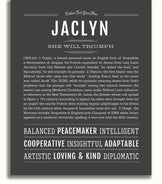 Jaclyn | Name Art Print – Name Stories