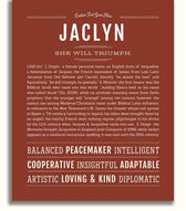 Jaclyn | Name Art Print – Name Stories