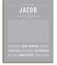 Jacob | Name Art Print – Name Stories