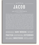 Jacob | Name Art Print – Name Stories