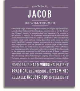 Jacob | Name Art Print – Name Stories