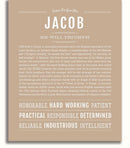 Jacob | Name Art Print – Name Stories