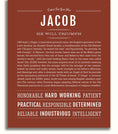 Jacob | Name Art Print – Name Stories