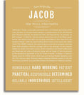 Jacob | Name Art Print – Name Stories