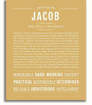 Jacob | Name Art Print – Name Stories