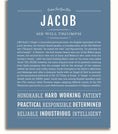 Jacob | Name Art Print – Name Stories