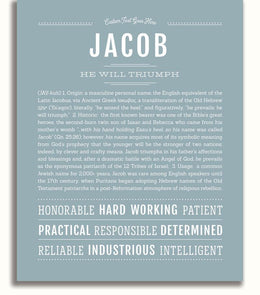 Jacob | Name Art Print – Name Stories