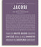 Jacobi | Name Art Print – Name Stories
