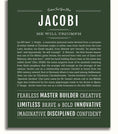 Jacobi | Name Art Print - Personalized Custom Gifts – Name Stories
