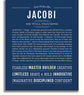 Jacobi | Name Art Print – Name Stories