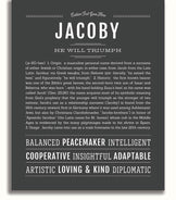Jacoby | Name Art Print – Name Stories
