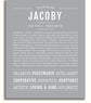 Jacoby | Name Art Print – Name Stories