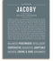 Jacoby Personalized Name Meaning Art Prints – Name Stories