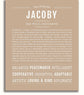 Jacoby | Name Art Print – Name Stories
