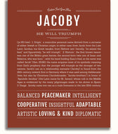 Jacoby | Name Art Print – Name Stories