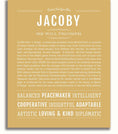 Jacoby | Name Art Print – Name Stories