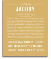Jacoby | Name Art Print – Name Stories