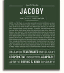 Jacoby | Name Art Print – Name Stories