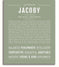 Jacoby | Name Art Print – Name Stories