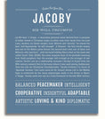 Jacoby | Name Art Print – Name Stories