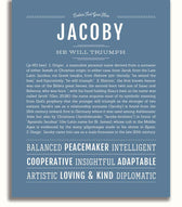 Jacoby | Name Art Print – Name Stories