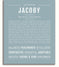 Jacoby | Name Art Print – Name Stories