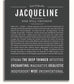 Jacqueline | Name Art Print – Name Stories