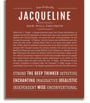 Jacqueline | Name Art Print – Name Stories