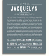Jacquelyn | Name Art Print – Name Stories