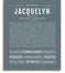 Jacquelyn | Name Art Print – Name Stories