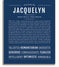 Jacquelyn | Name Art Print – Name Stories