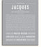 Jacques | Name Art Print – Name Stories