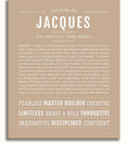 Jacques | Name Art Print – Name Stories