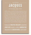 Jacques | Name Art Print – Name Stories