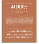 Jacques | Name Art Print – Name Stories