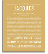 Jacques | Name Art Print – Name Stories