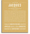 Jacques | Name Art Print – Name Stories